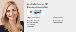 Bundestag – Carolin Bachmann – AfD