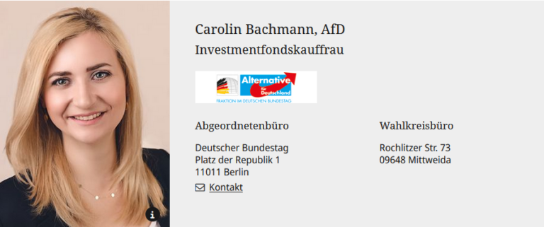 Bundestag – Carolin Bachmann – AfD